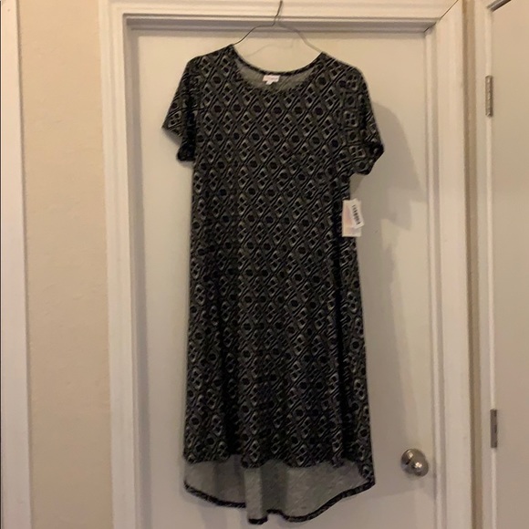 LuLaRoe | Dresses | Nwt Blackgrey Carly Lularoe Dress Medium | Poshmark